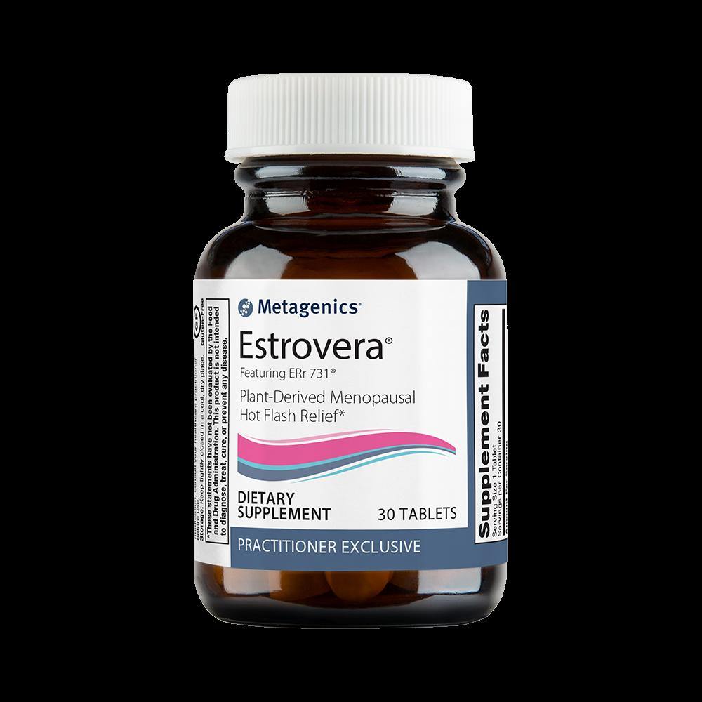 Metagenics Estrovera Plant-Derived Menopausal Hot Flash Relief 30 Tabl ...