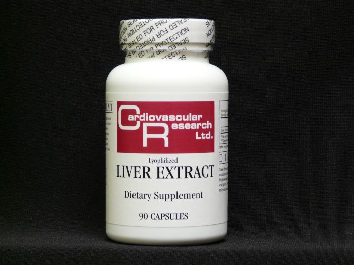 Ecological Formulas Liver Extract 90 Capsules – ViTaHeals.com