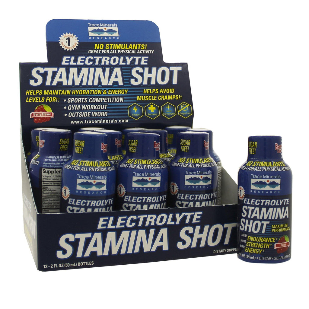 Trace Minerals Research Electrolyte Stamina Shot Display 12 Pack ...
